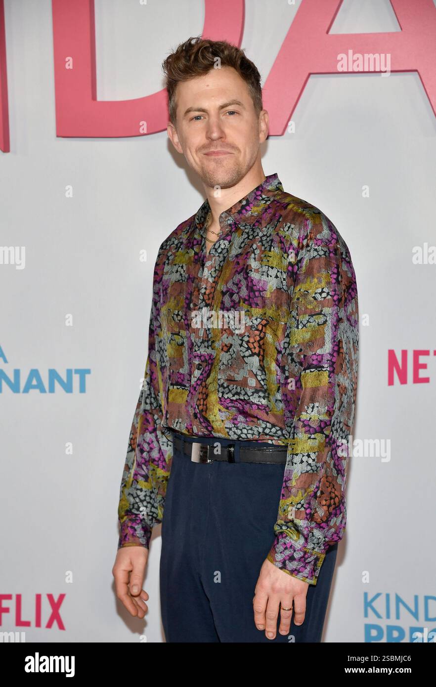 Alex Moffat attends the premiere of Netflix's "Kinda Pregnant" at The ...