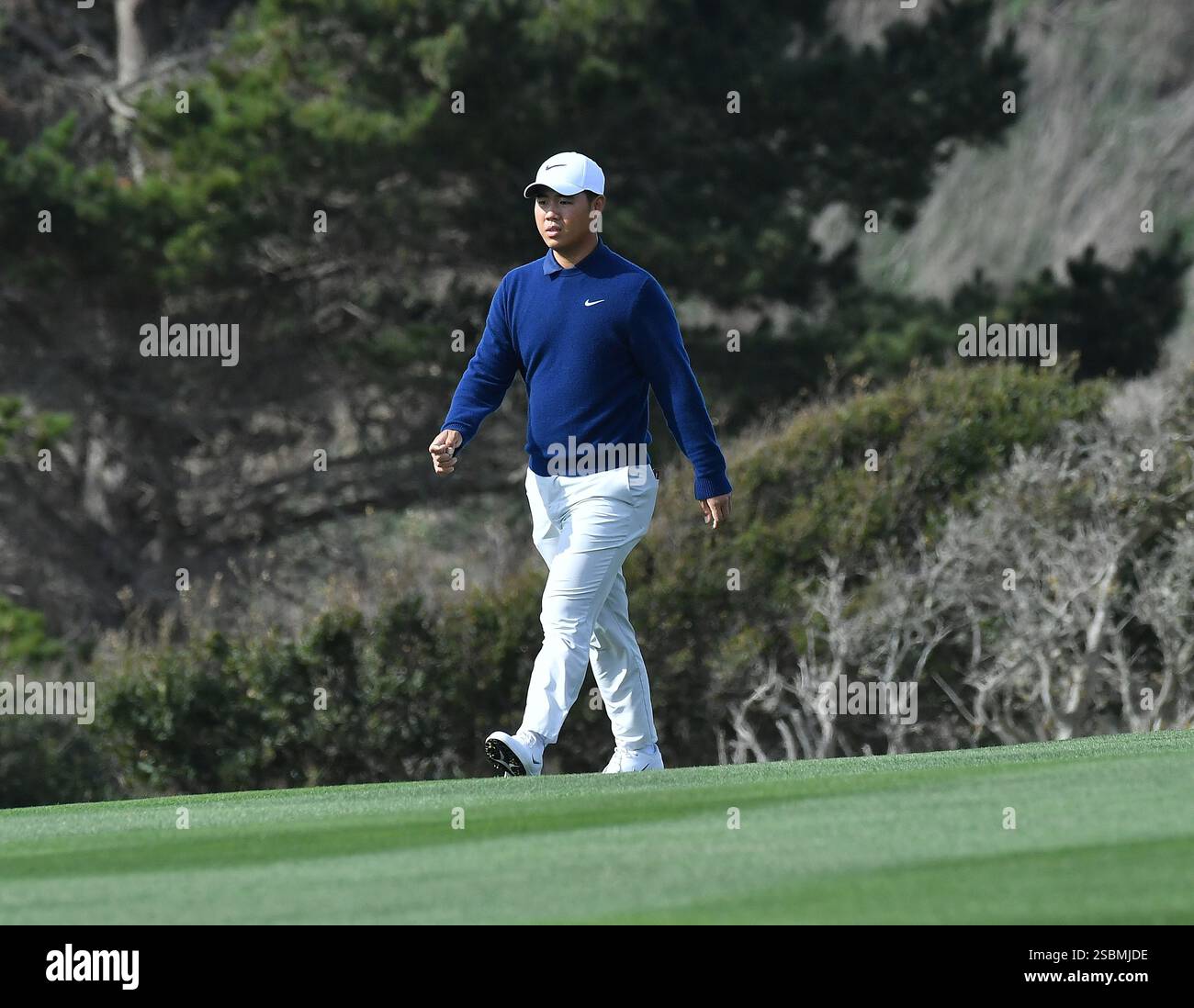 Pebble Beach, Ca, USA. 2nd Feb, 2025. Tom Kim during the final round of ...