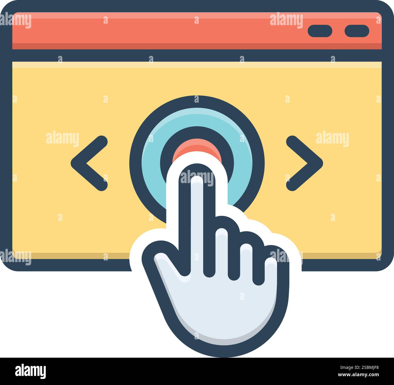 Icon for click, website Stock Vector Image & Art - Alamy