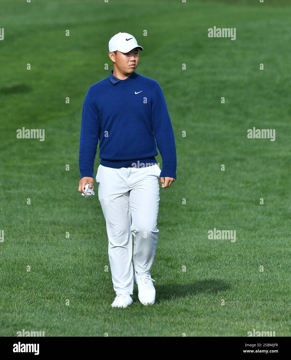 Pebble Beach, Ca, USA. 2nd Feb, 2025. Tom Kim during the final round of ...
