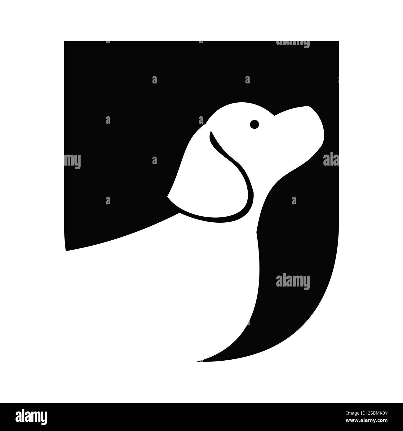 Initial Letter U Pet Logo Concept With Dog Head Symbol Vector Template ...