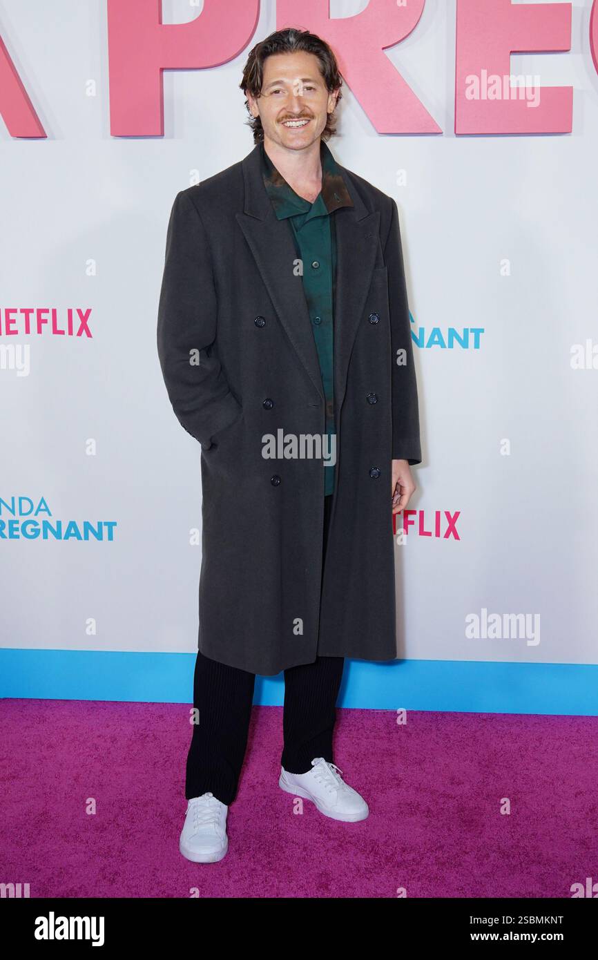 Lucas Neff arrives on the red carpet for the New York premiere of ...