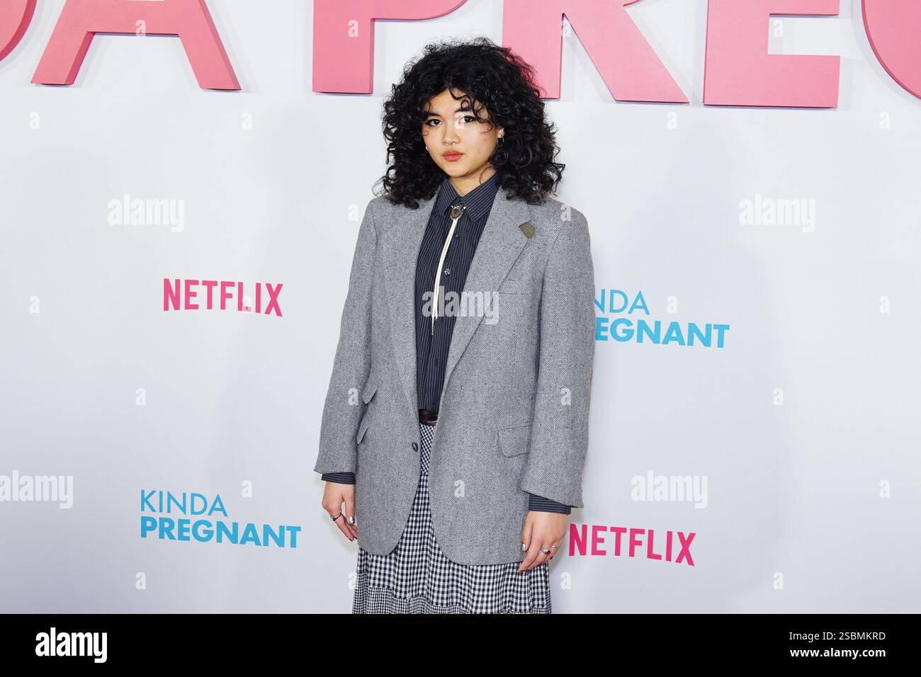 New York, United States. 03rd Feb, 2025. Sam Morelos arrives on the red ...