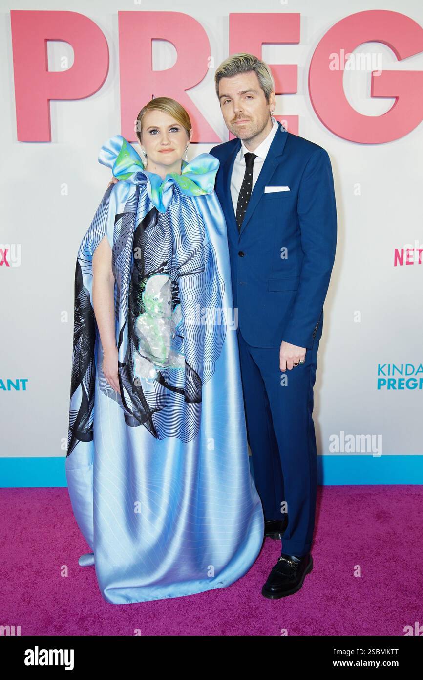 New York, United States. 03rd Feb, 2025. Jillian Bell and Luke McGarry ...