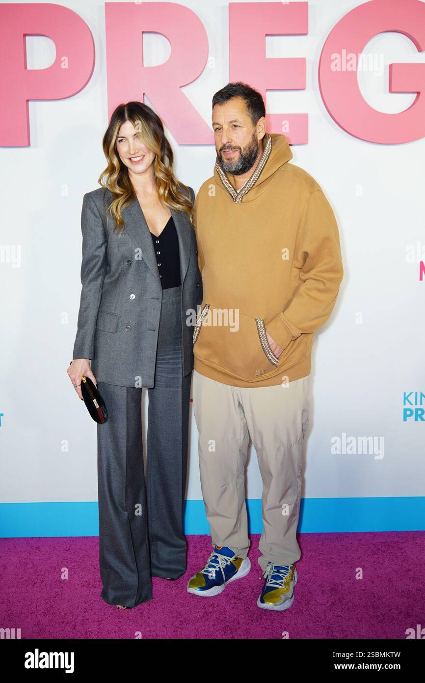 New York, United States. 03rd Feb, 2025. Jackie Sandler and Adam ...