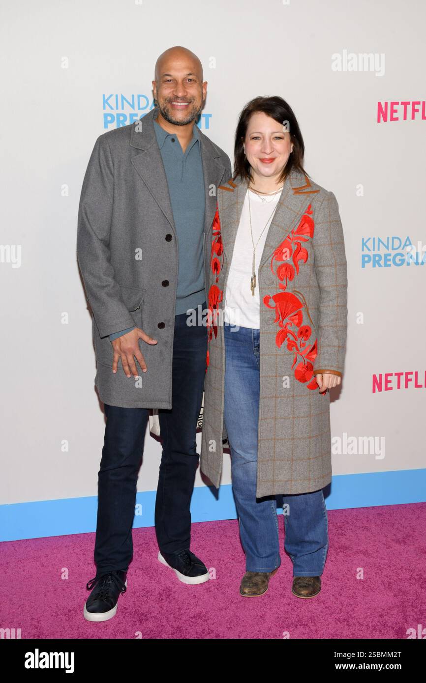 New York, USA. 03rd Feb, 2025. (L-R) Keegan-Michael Key and Elle Key ...