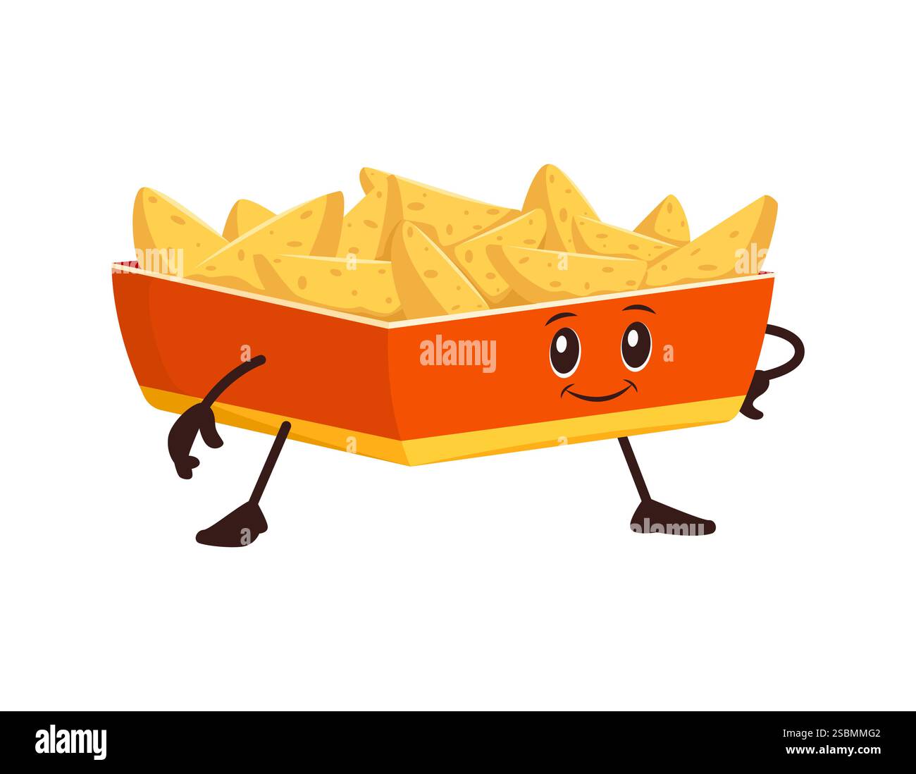 Cartoon funny fried potato wedges fast food character. Vector potato ...