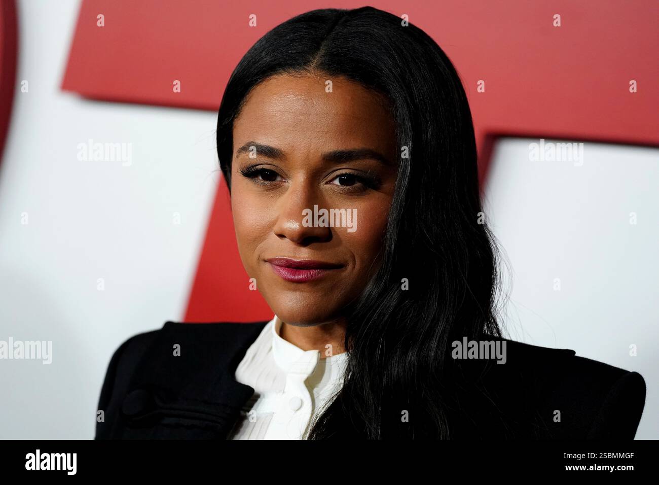 Ariana DeBose arrives at the premiere of "Love Hurts" on Monday, Feb. 3, 2025, at the TCL ...
