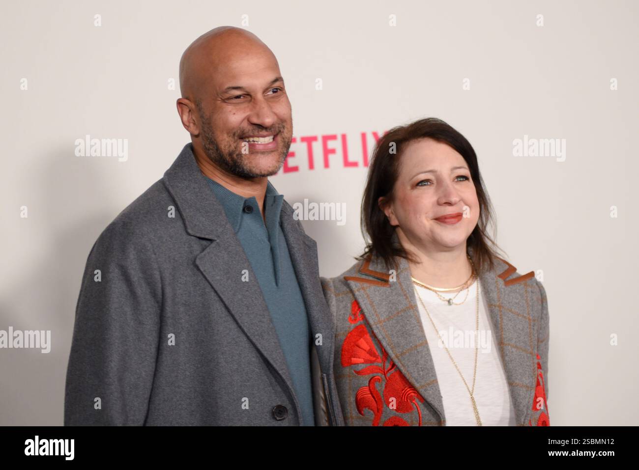 New York, USA. 03rd Feb, 2025. (L-R) Keegan-Michael Key and Elle Key ...
