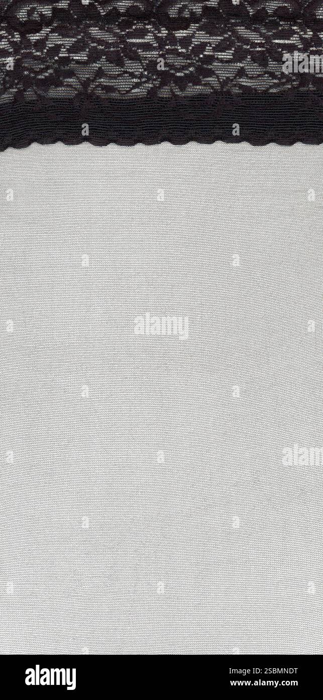 Black nylon stocking elasticated micro mesh fabric texture background ...