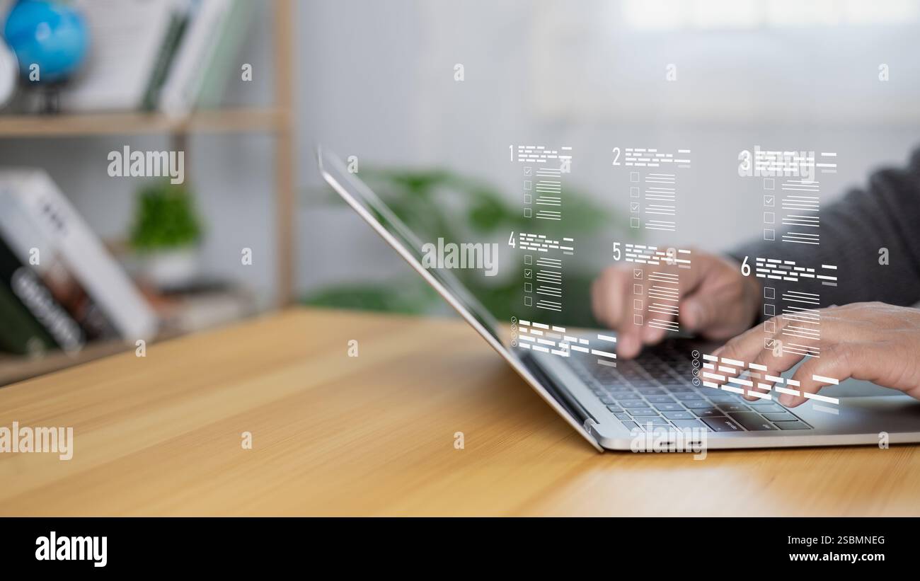 Checklist and clipboard task documentation management, Business people ...