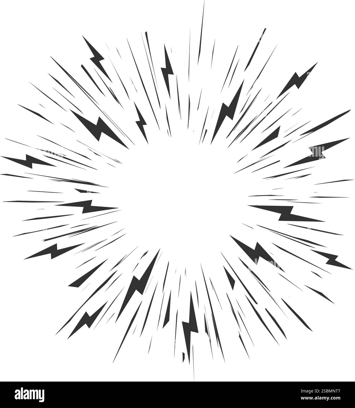Comic speed lines. Radial manga burst. Vector cartoon action and motion ...