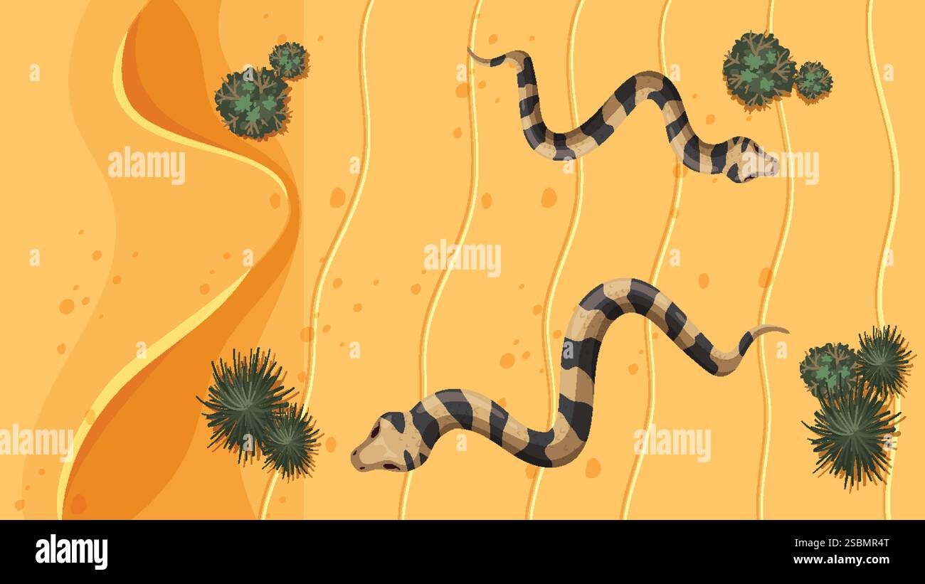 Top view of snakes Stock Vector Images - Alamy