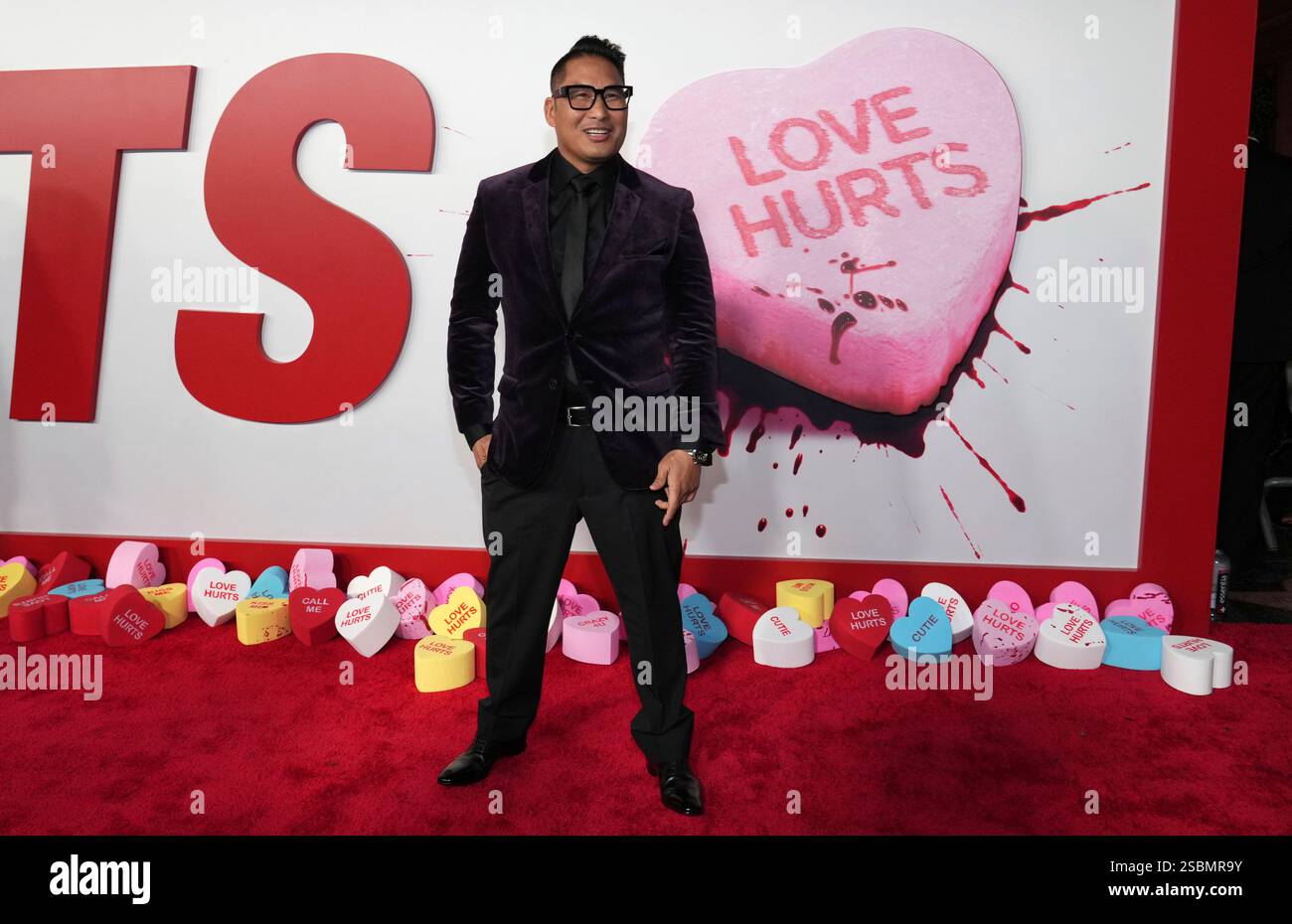 Jonathan Eusebio arrives at the premiere of "Love Hurts" on Monday, Feb ...