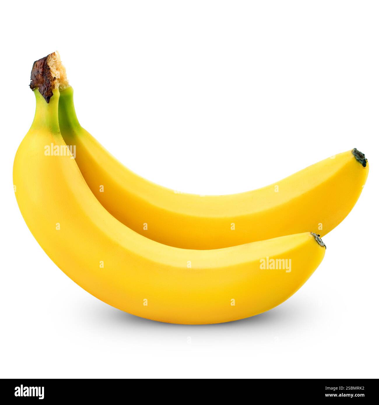 Closeup two bananas on Cut Out Stock Images & Pictures - Alamy