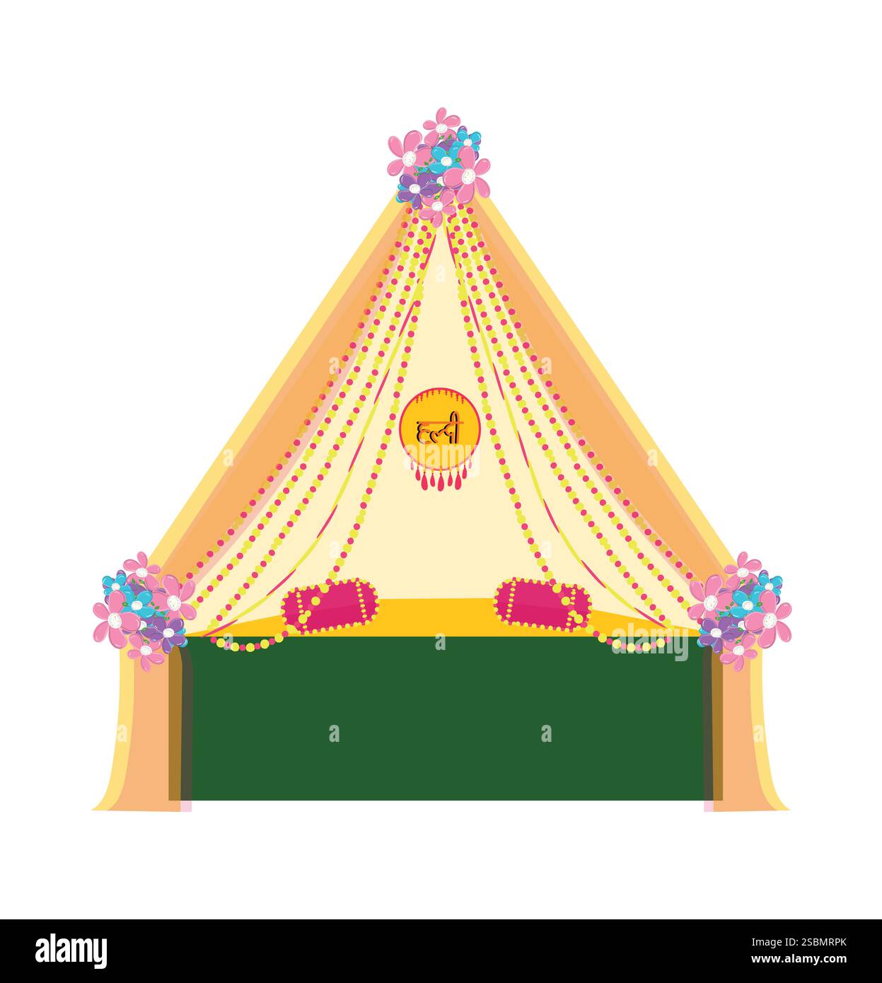 Haldi ceremony Setup for bride Stock Vector Image & Art - Alamy