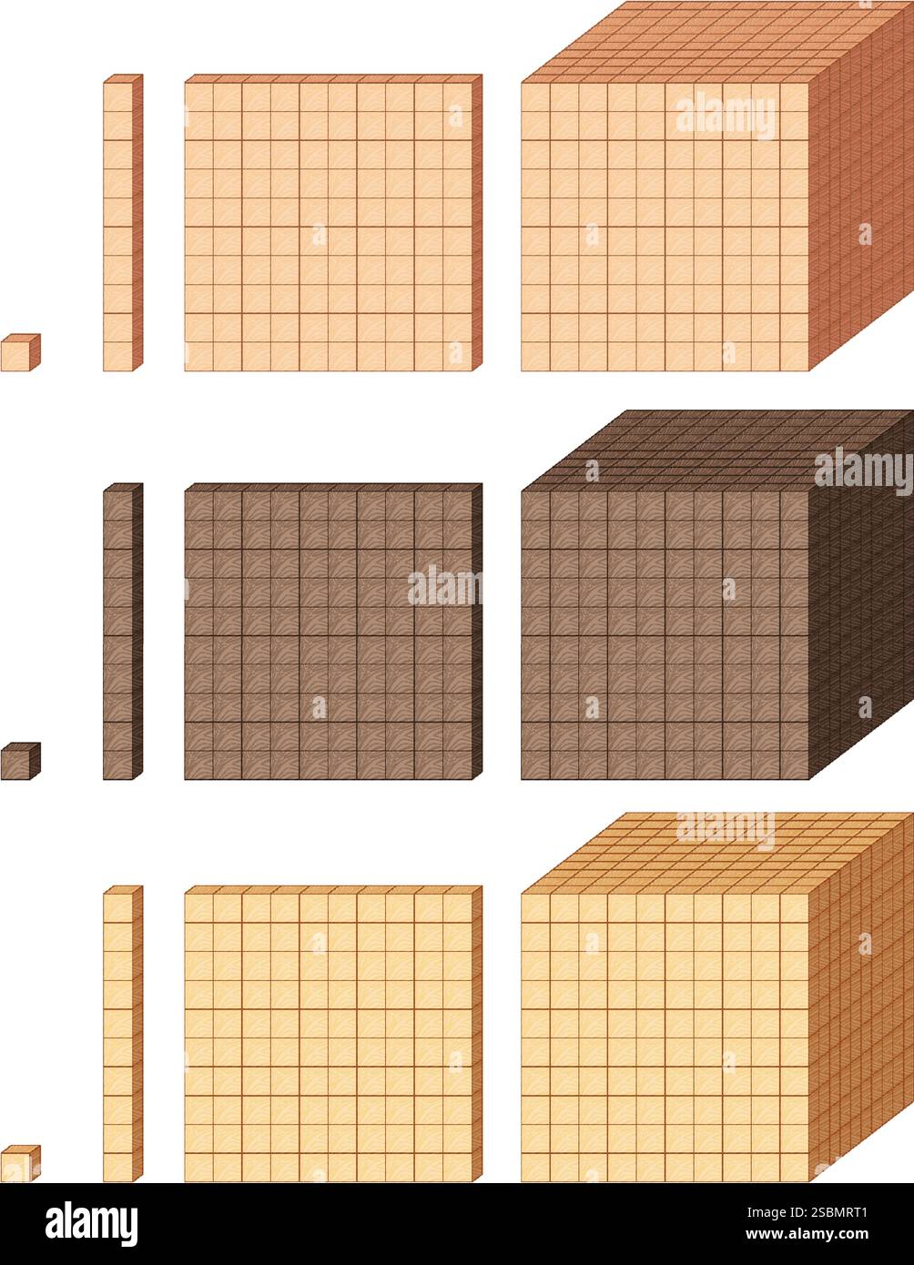 Illustration of blocks for teaching math concepts Stock Vector Image ...