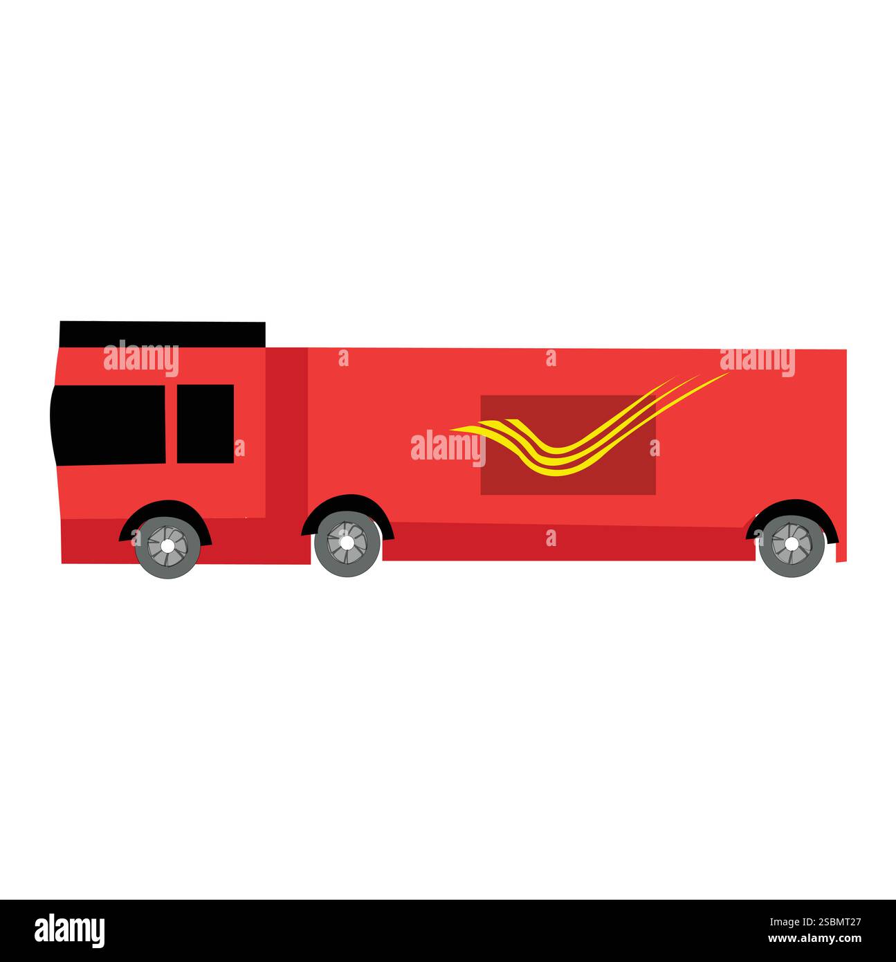 India Post Bus Illustration Stock Vector Image & Art - Alamy