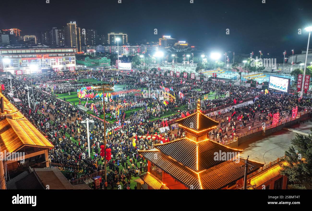 Beijing, China. 4th Jan, 2025. An aerial drone photo taken on Jan. 4 ...
