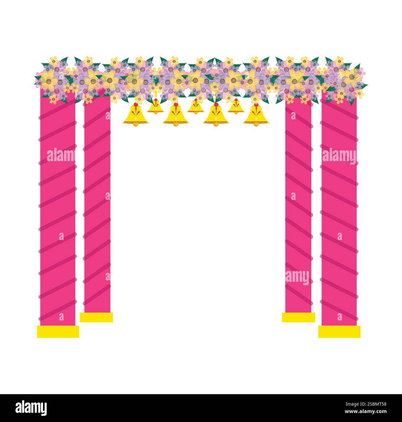 Wedding Mandap for bride and groom Stock Vector Image & Art - Alamy