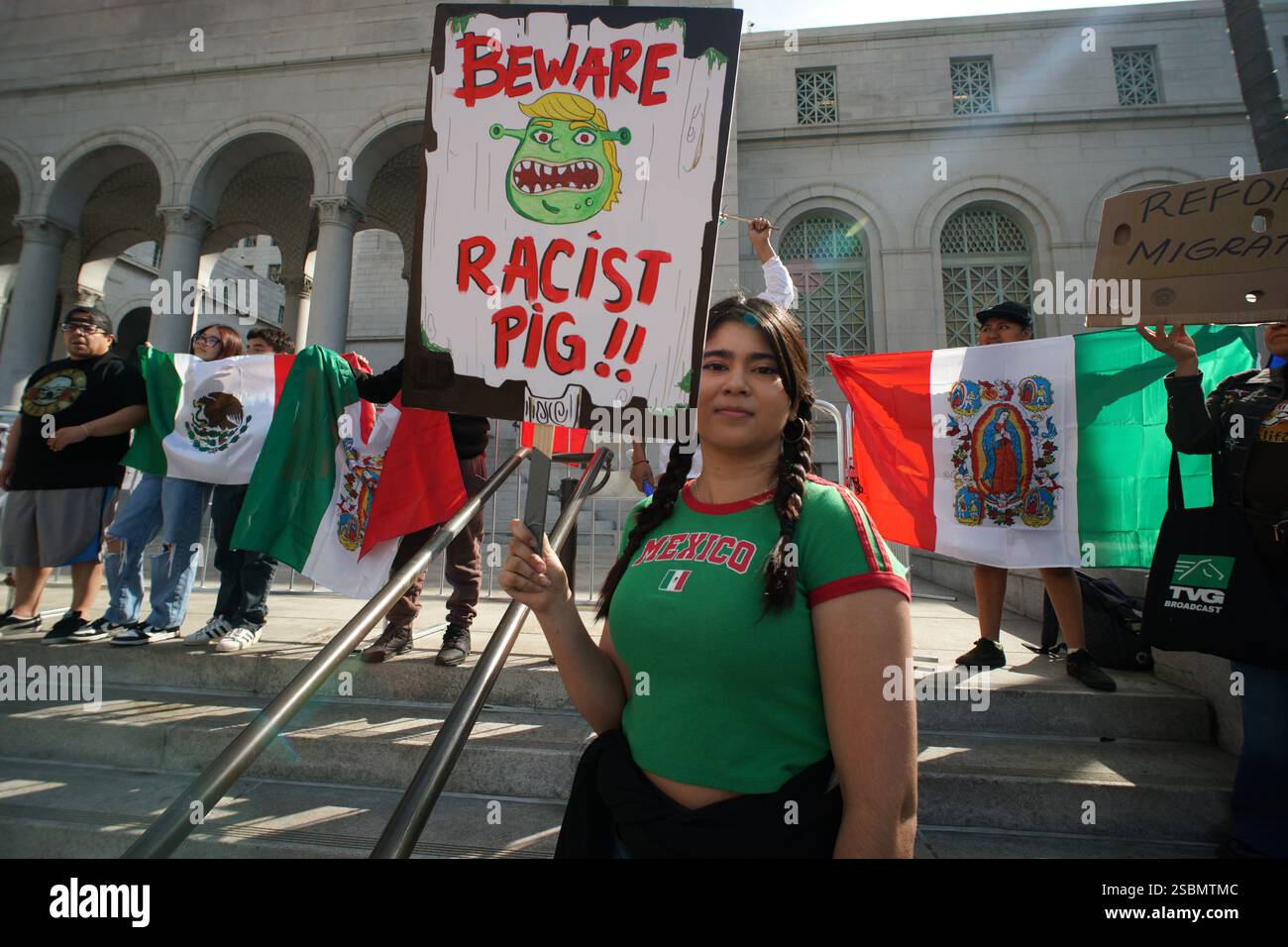 February 3, 2025 Los Angeles, California "A Day Without Immigrants" is ...