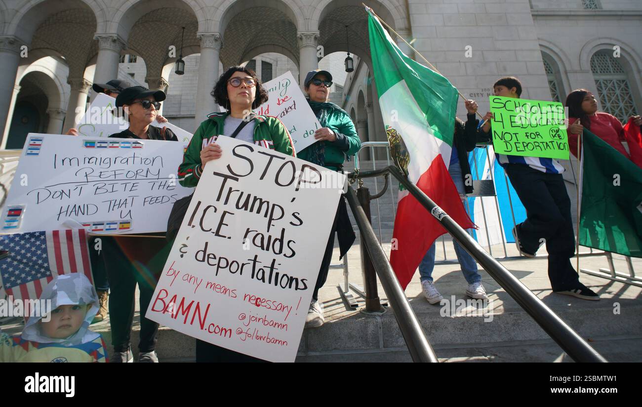 February 3, 2025 Los Angeles, California "A Day Without Immigrants" is ...