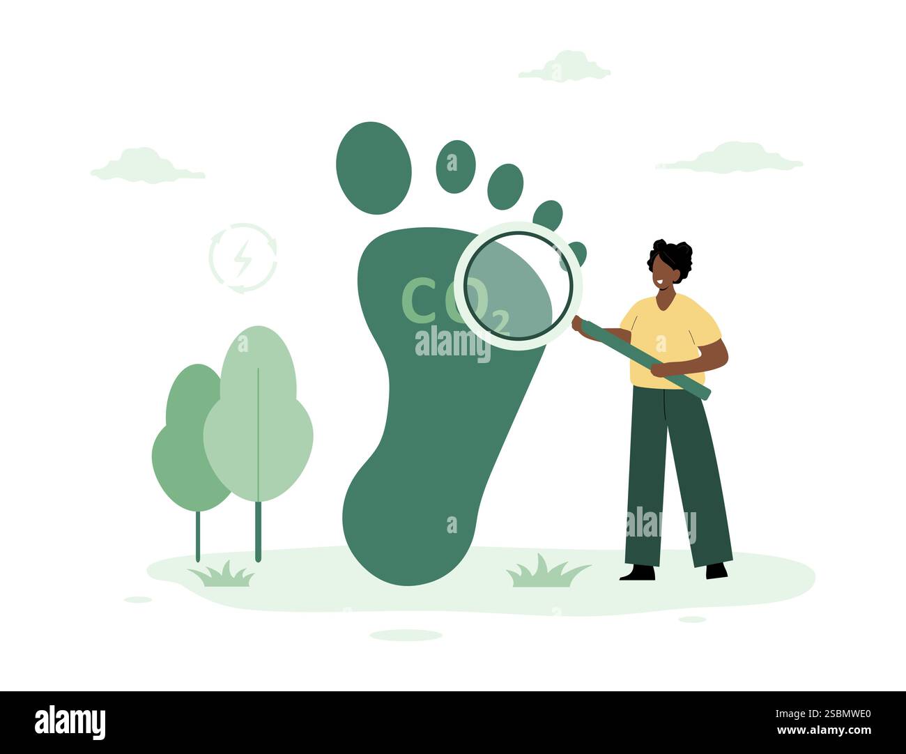 CO2 neutral. Carbon Dioxide Footprint, environmental pollution. Climate ...