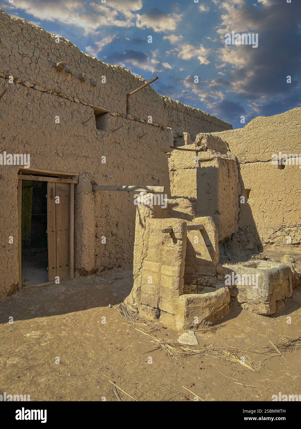 Adam, Oman - January 28 2025: Ancient ruins of Adam Fort in Oman ...