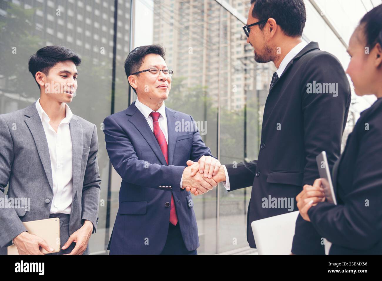 Partner Business Trust Teamwork Partnership. Industry contractor fist ...