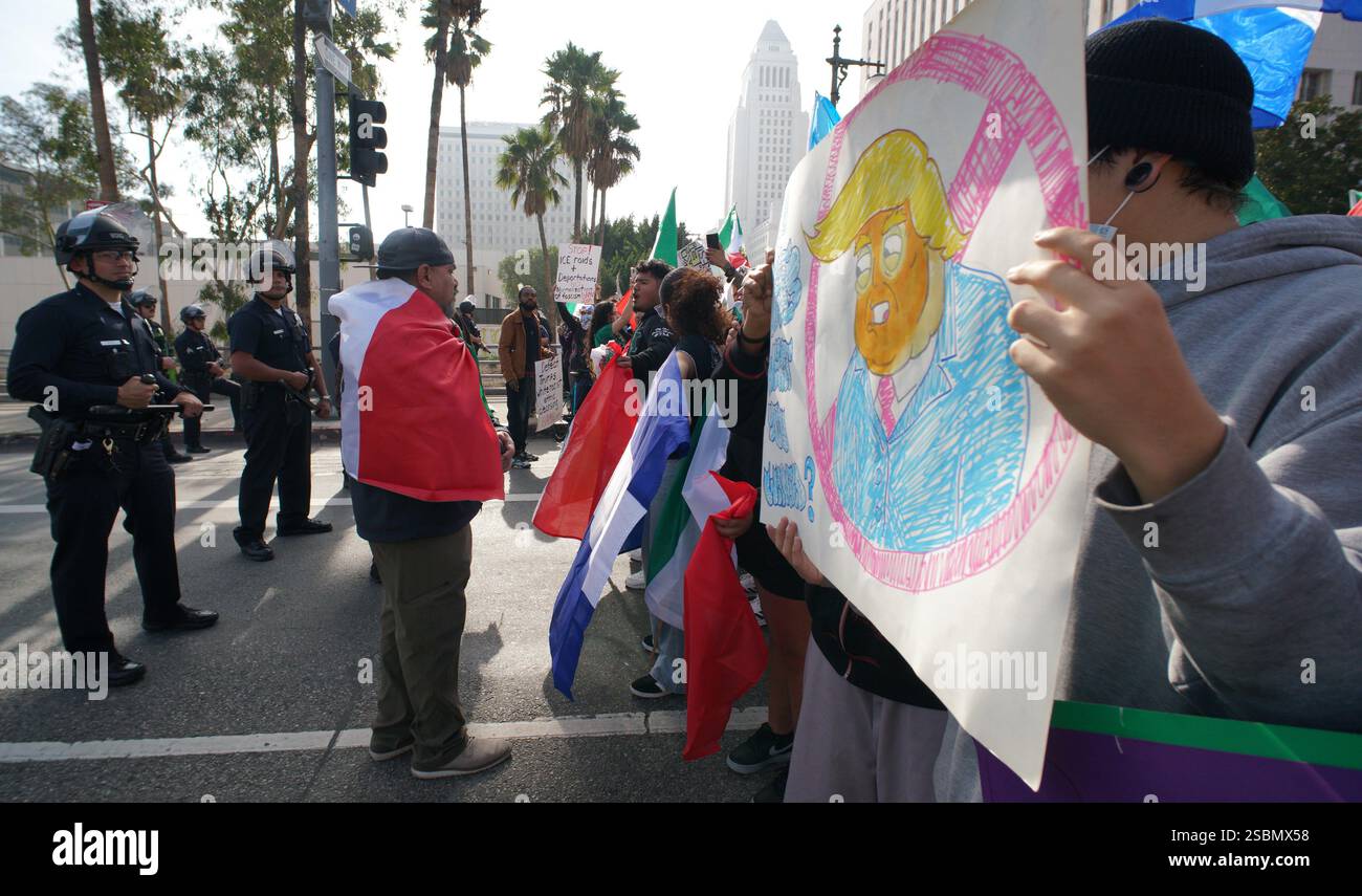 February 3, 2025 Los Angeles, California "A Day Without Immigrants" is ...