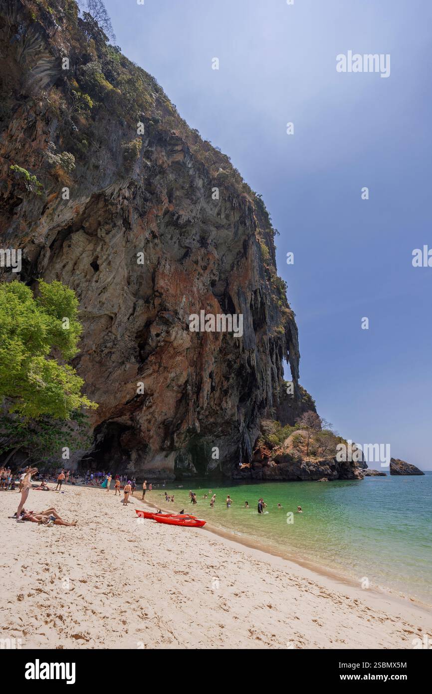 Stunning and steep limestone karst cliffs at the famous and popular ...