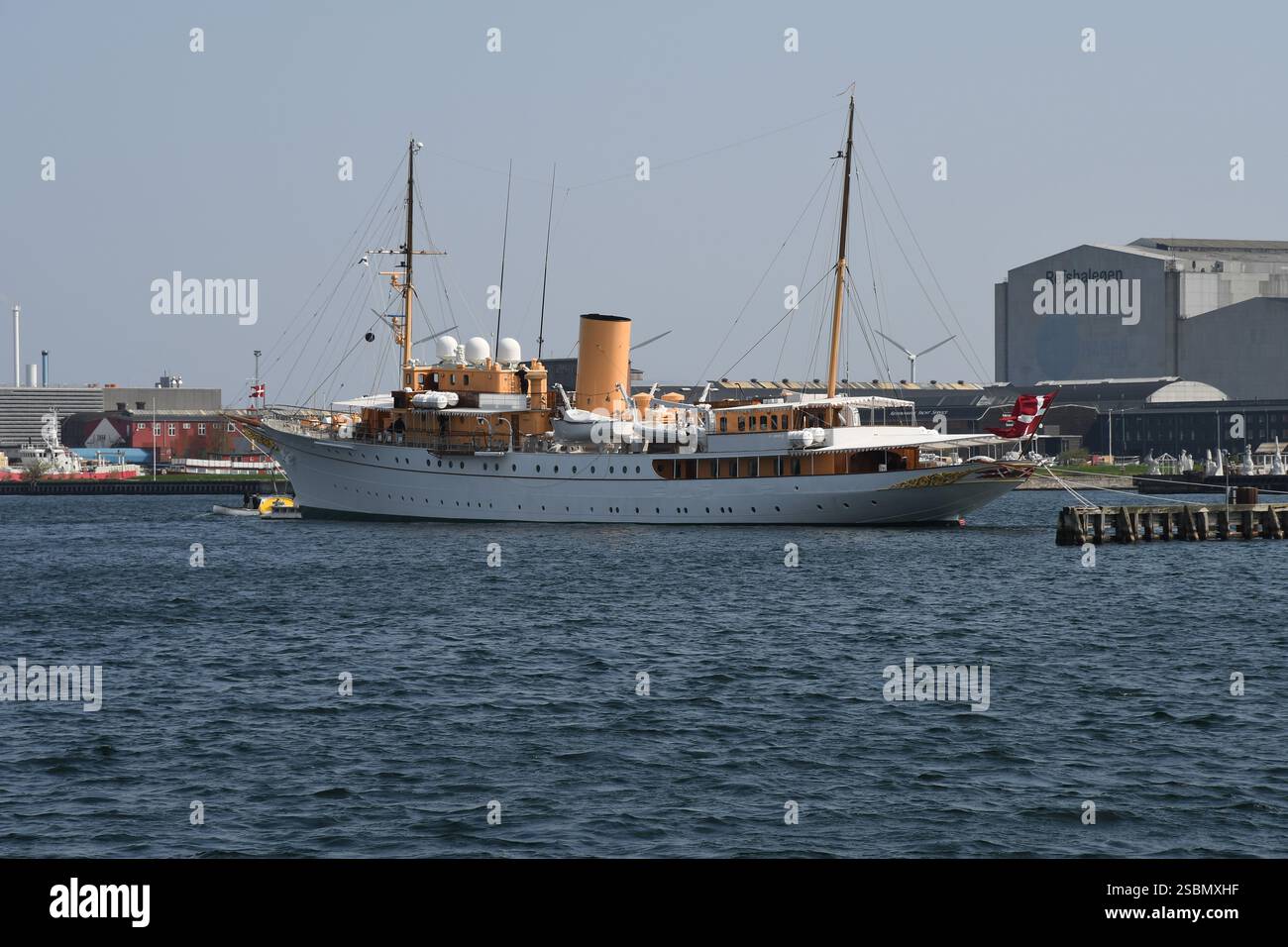 Copenhagen/Denmark 30 April 2018 .Danneborg roya yatch H.M.The Queen ...