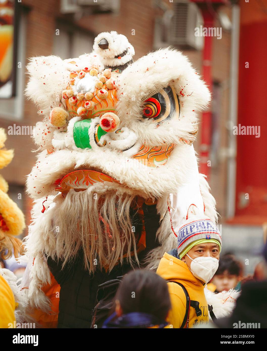 A dragon dance at the Lunar New Year Parade 2025 in Philadelphia ...