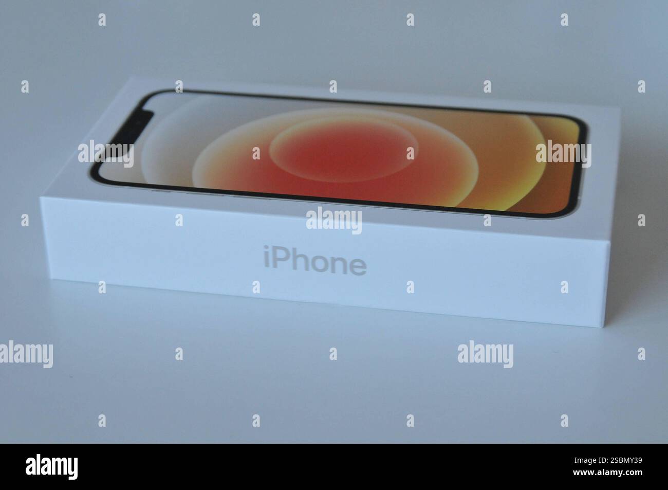 Copenhagen, Denmark.03.March 2021, Apple iphone 12 in box in danish ...