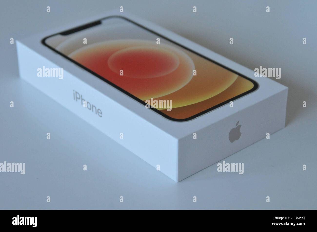 Copenhagen, Denmark.03.March 2021, Apple iphone 12 in box in danish ...
