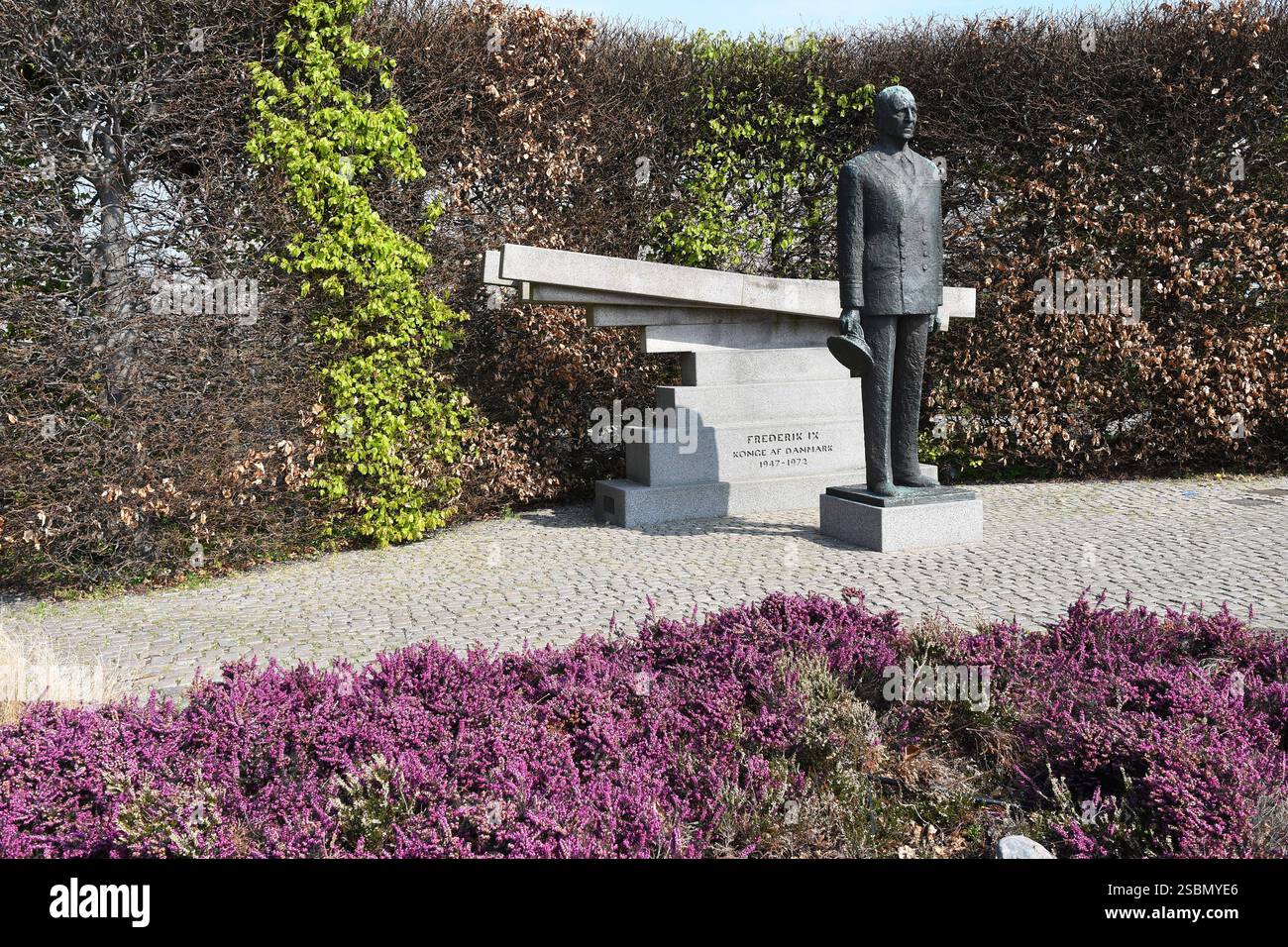 Copenhagen/Denmark 30 April 2018 Statue of King Frederik of Denmak he ...