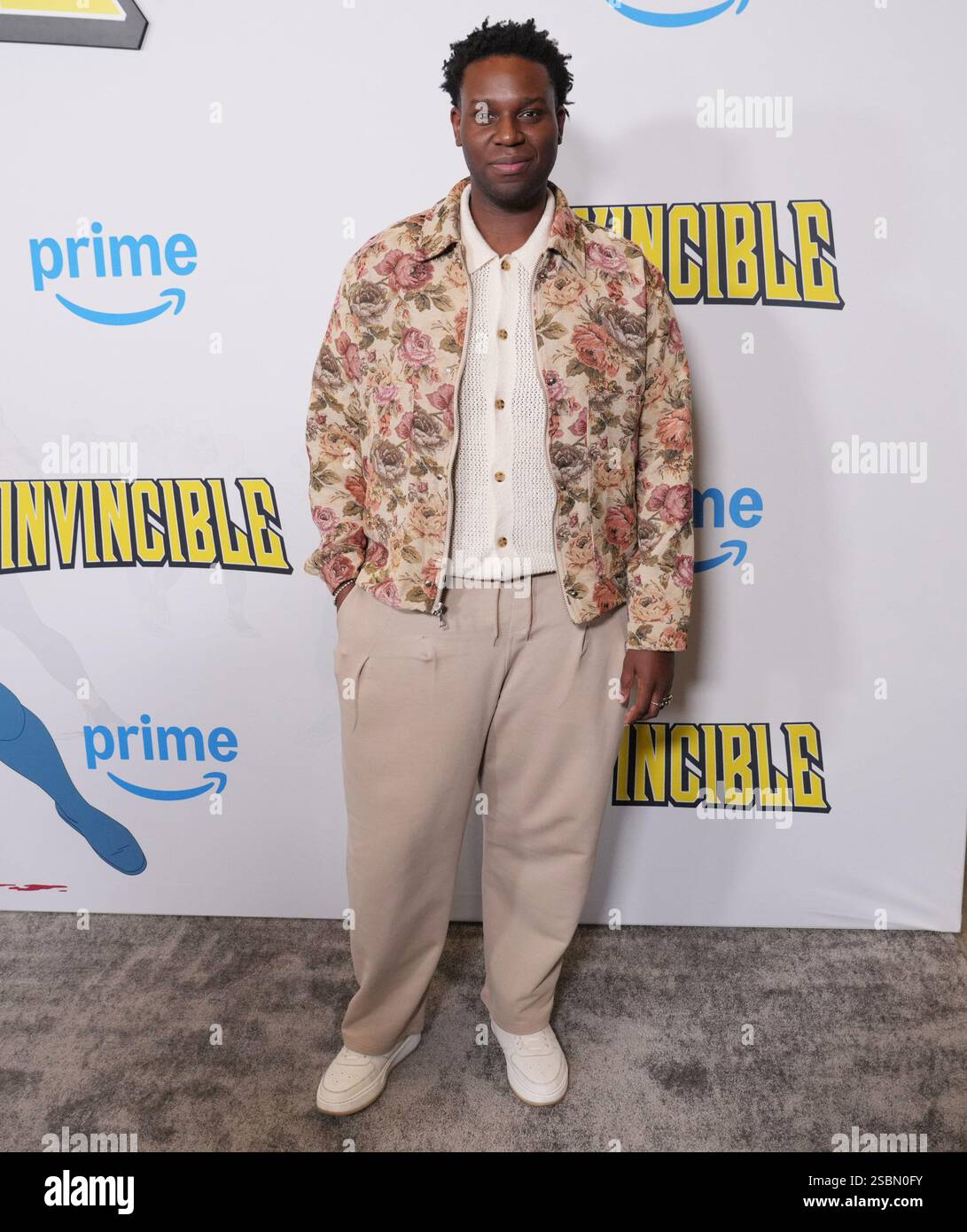 Los Angeles, USA. 03rd Feb, 2025. O'Neil Thomas arrives at the Prime Video's INVINCIBLE Season 3 ...