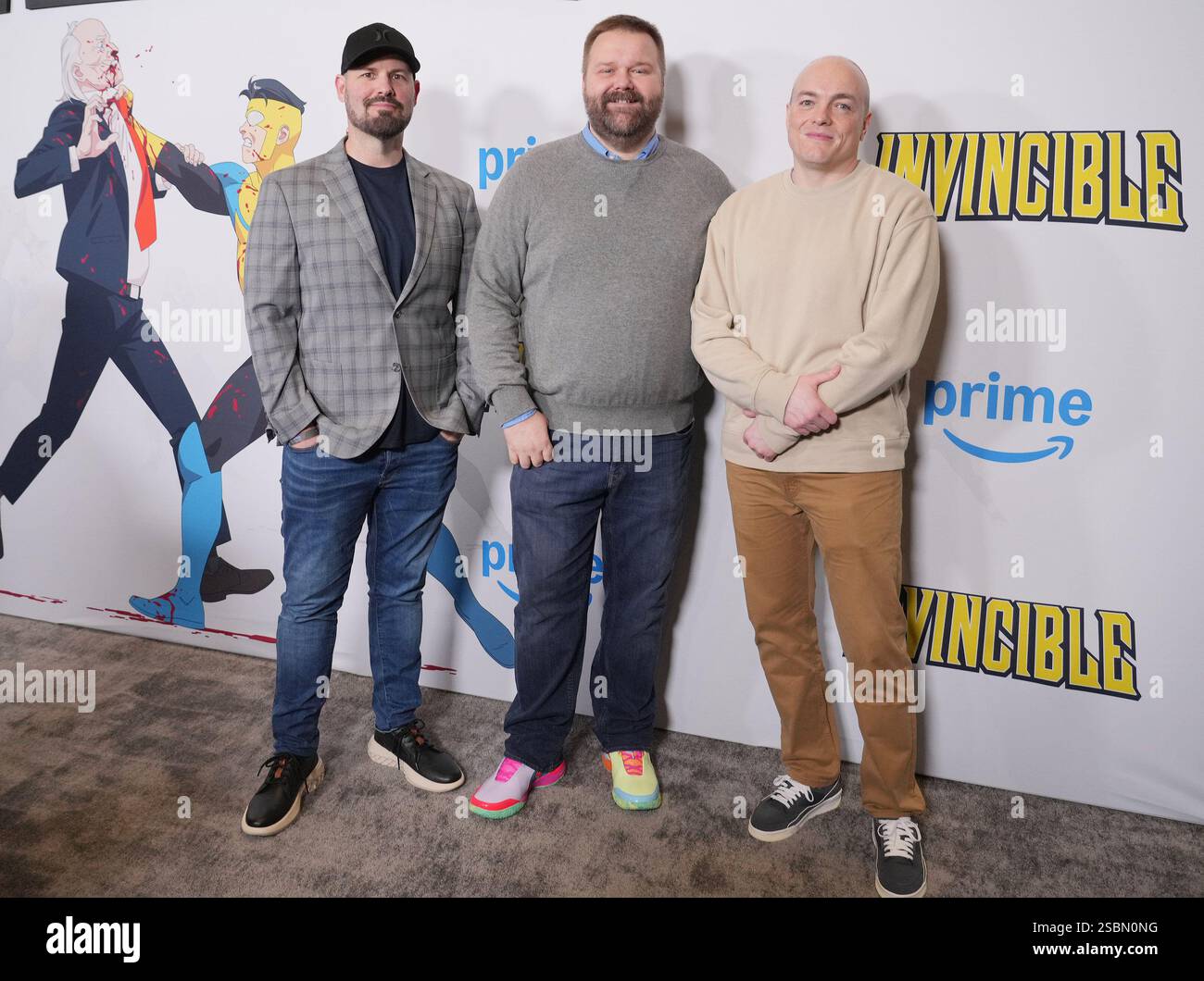 Los Angeles, USA. 03rd Feb, 2025. (L-R) Ryan Ottley, Robert Kirkman ...