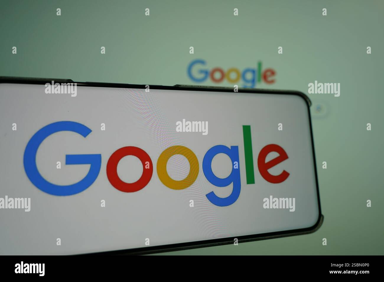 SHANGHAI, CHINA - FEBRUARY 4, 2025 - An illustration shows a Google ...