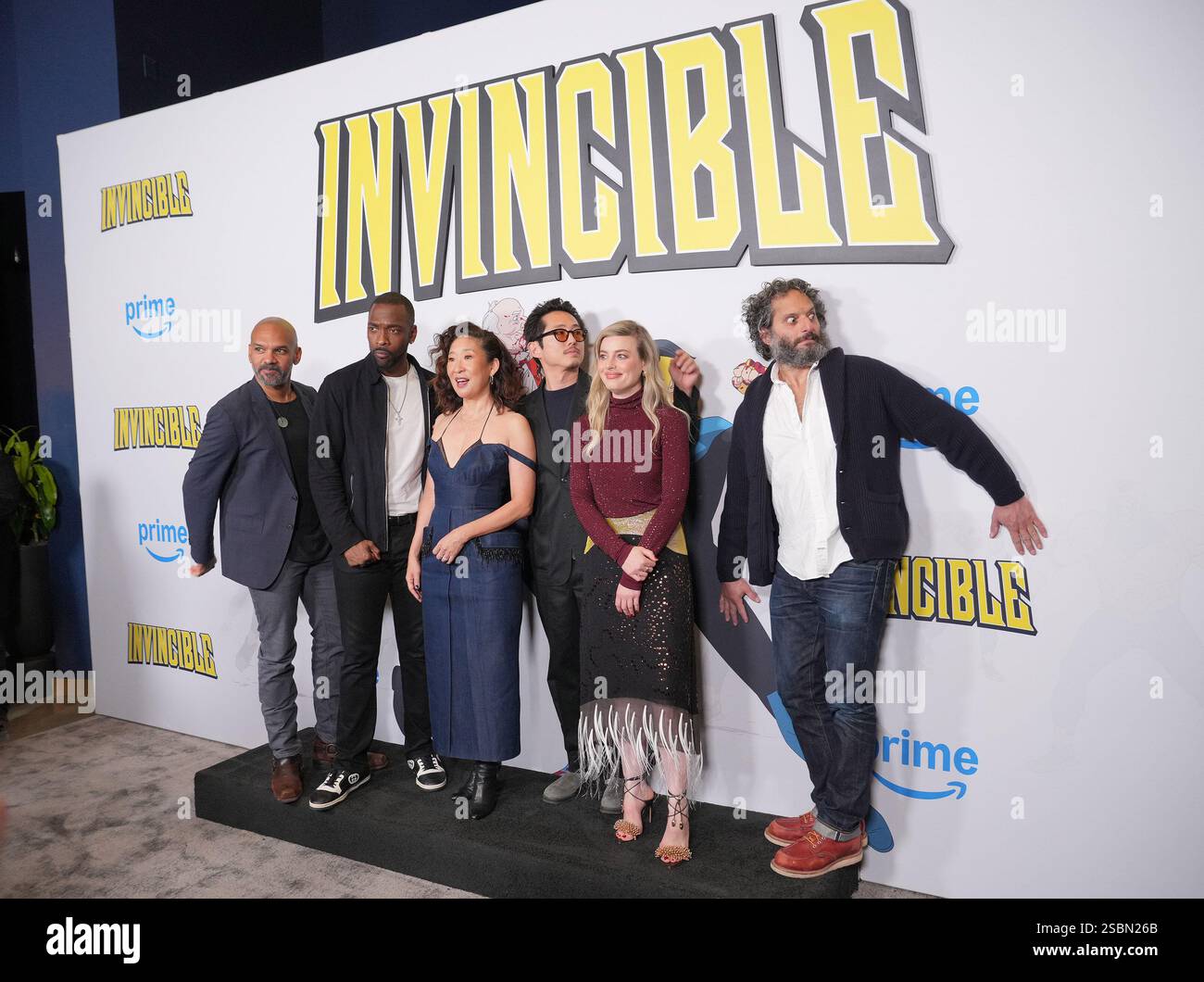 Los Angeles, USA. 03rd Feb, 2025. (L-R) INVINCIBLE Season 3 Cast ...