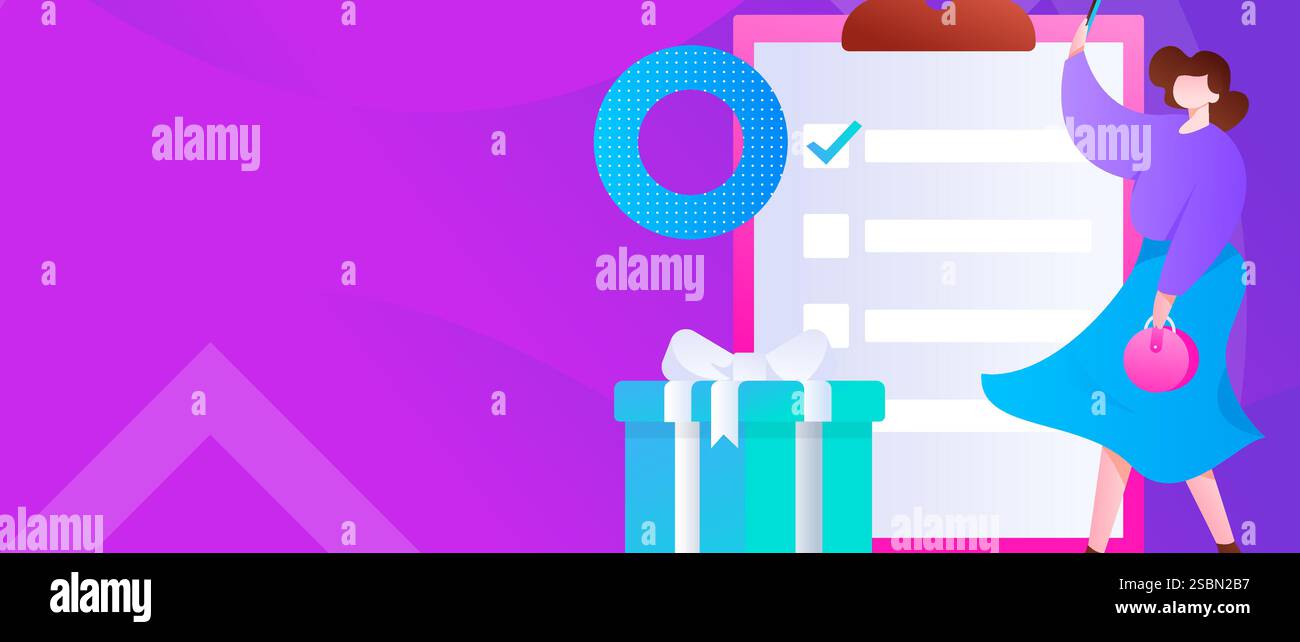 Invite friends to conduct questionnaire flat vector concept operation ...