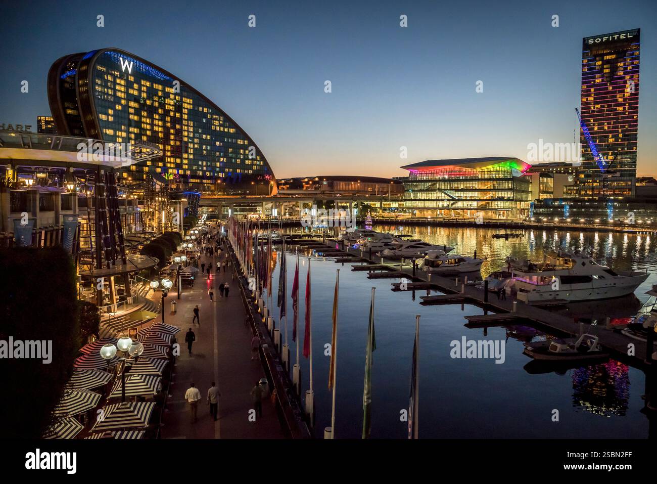 Darling Harbour with the Ribbon multipurpose building, International ...