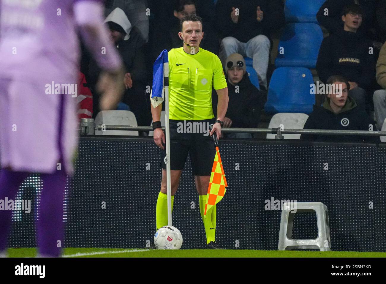DOETINCHEM, NETHERLANDS - FEBRUARY 3: assistant referee Rick van Rijn ...