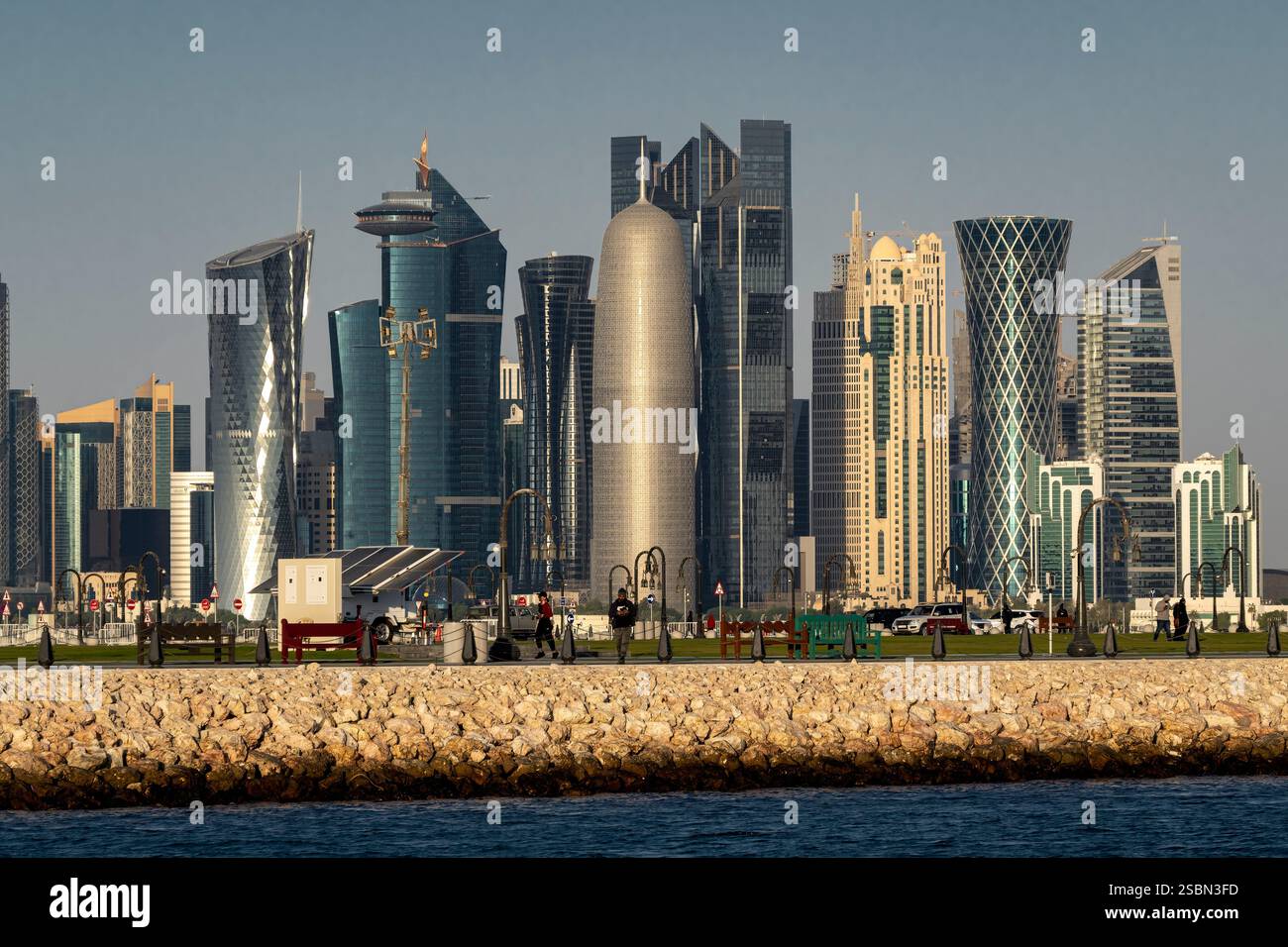 Doha, Qatar - January 03, 2025: Beautiful Doha Skyline view day time ...