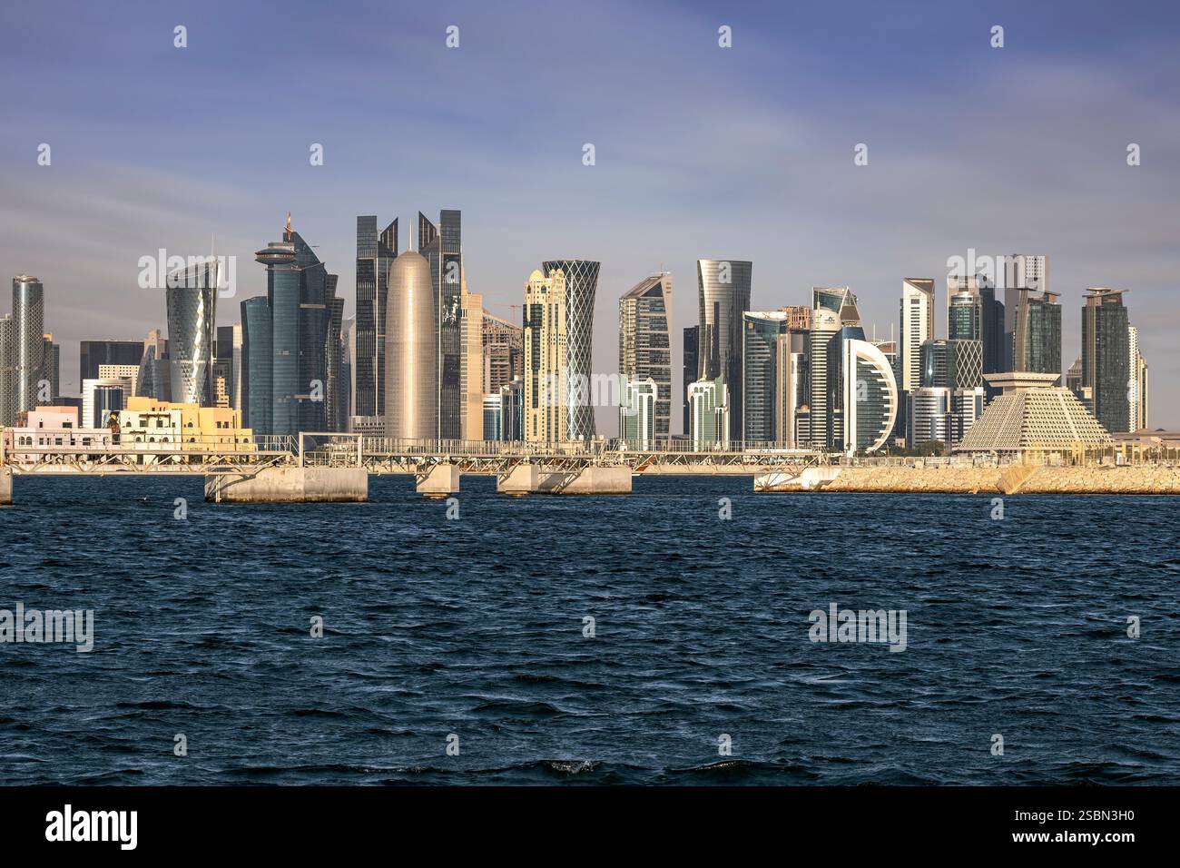 Doha, Qatar - January 03, 2025: Beautiful Doha Skyline view day time ...