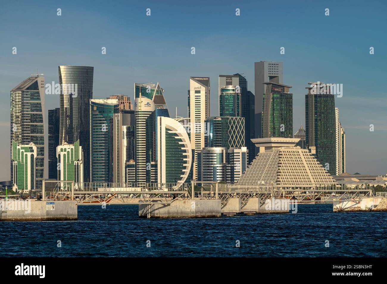 Doha, Qatar - January 03, 2025: Beautiful Doha Skyline view day time ...
