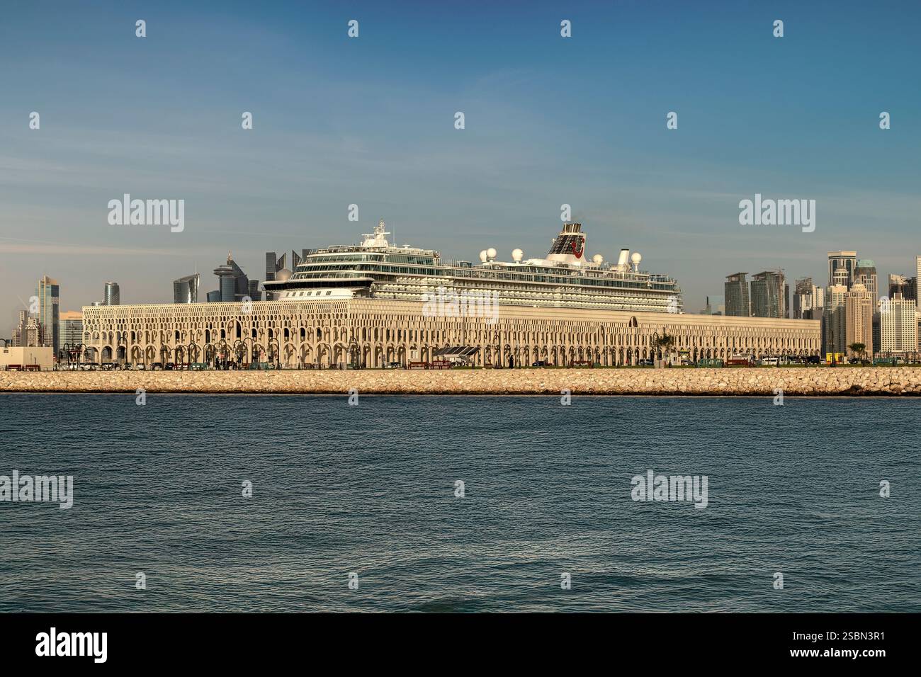 Doha, Qatar - January 03, 2025: Cruise Ship Mein Schiff 4 arrives in ...