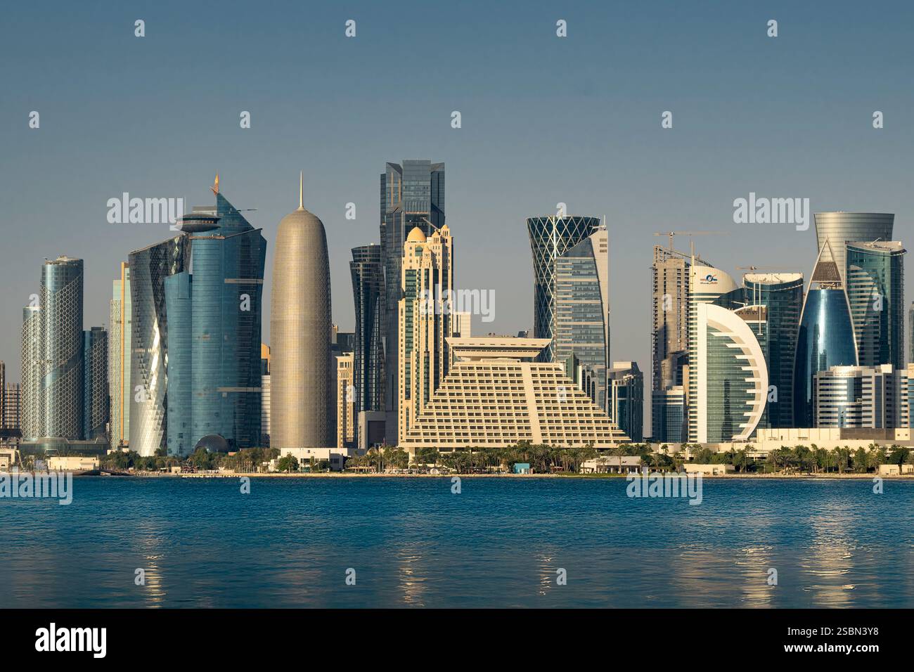 Doha, Qatar - January 03, 2025: Beautiful Doha Skyline view day time ...