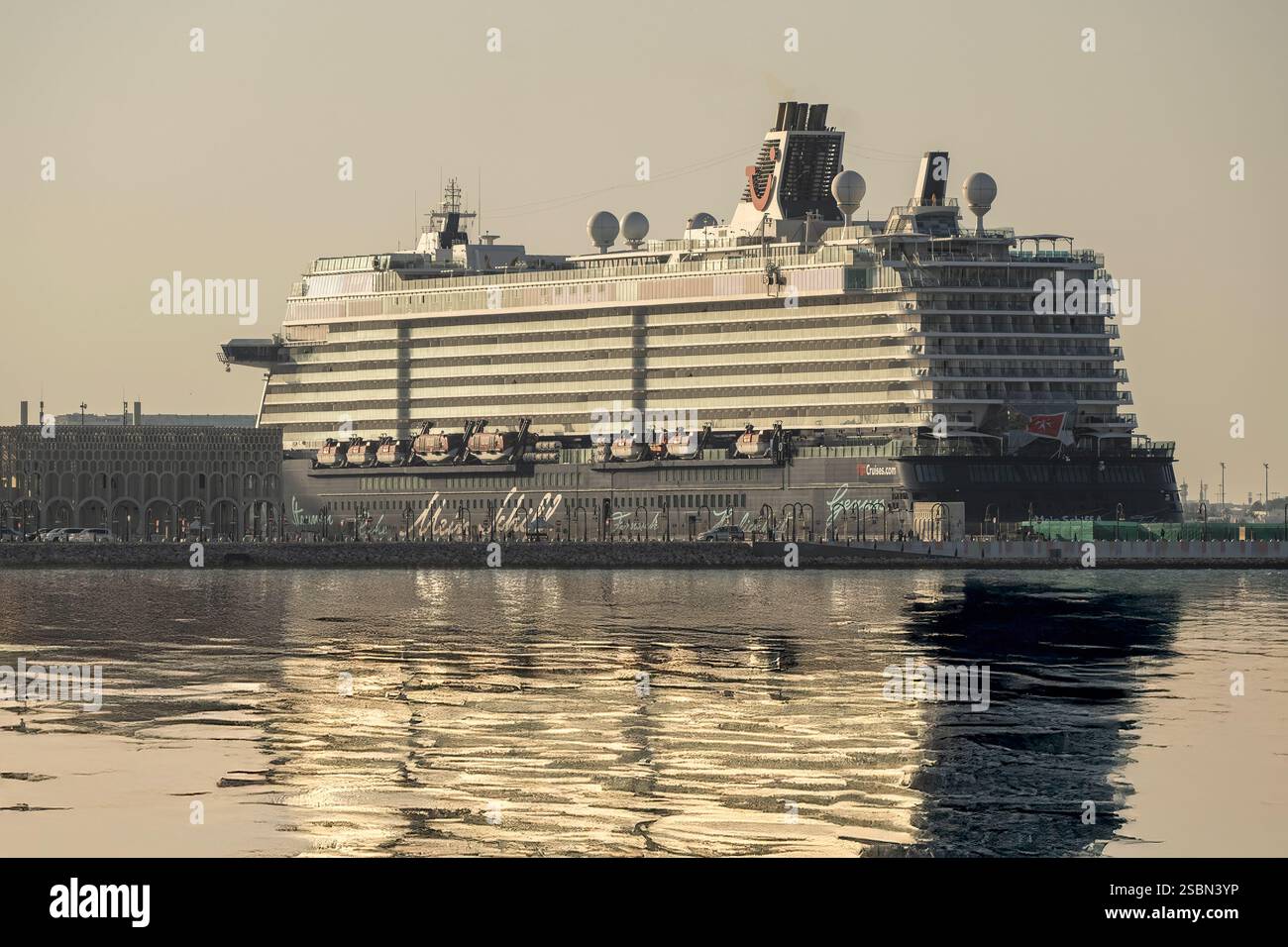 Doha, Qatar - January 03, 2025: Cruise Ship Mein Schiff 4 arrives in ...
