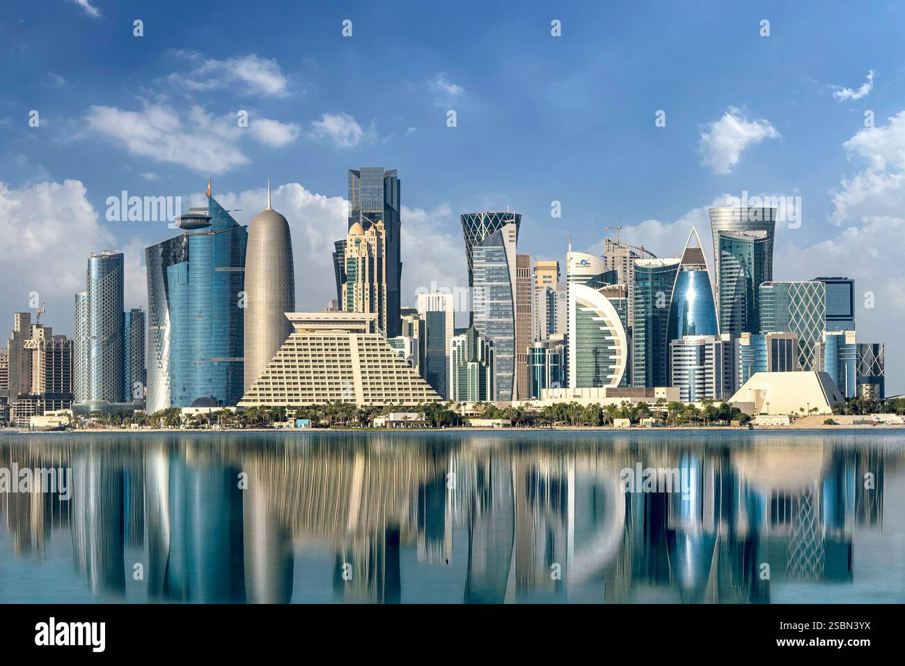 Doha, Qatar - January 03, 2025: Beautiful Doha Skyline view day time ...
